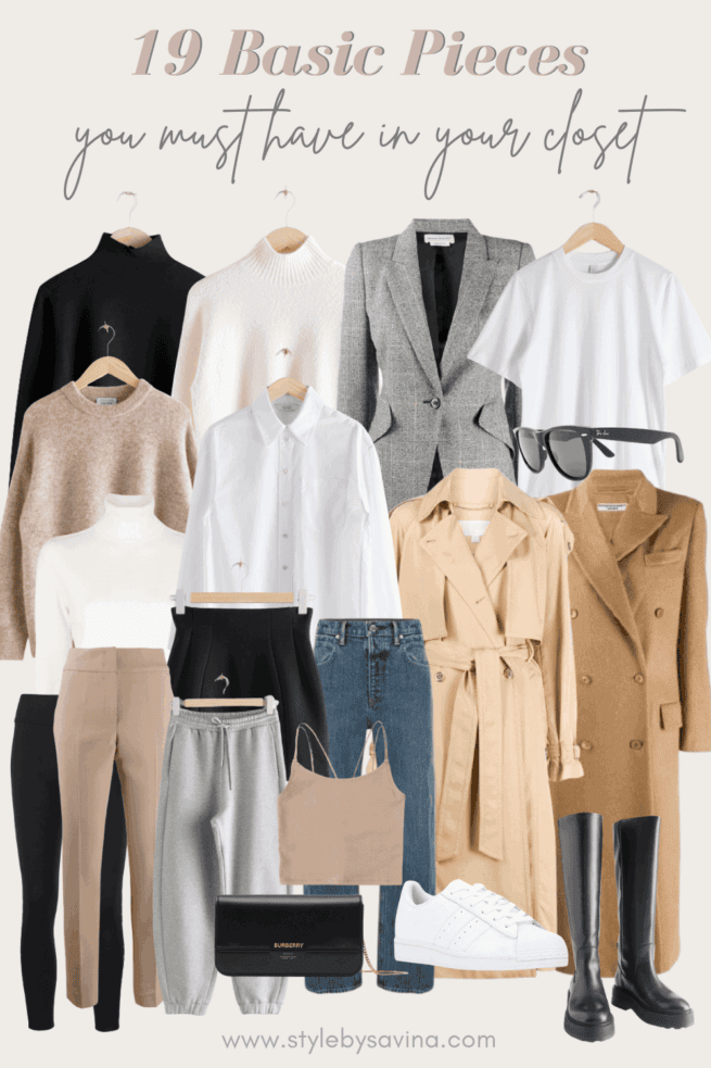 19 Basic Pieces You Must Have In Your Closet | Style by Savina
