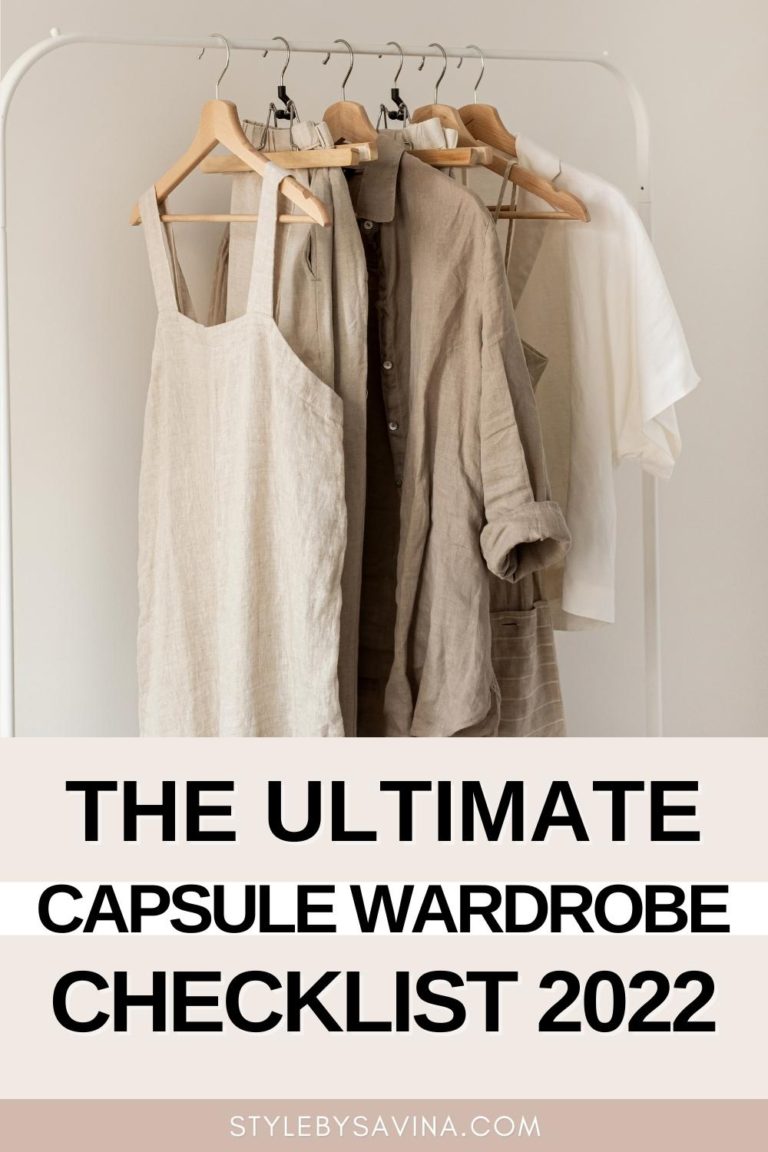 The Ultimate Capsule Wardrobe Checklist 2024 | Style by Savina