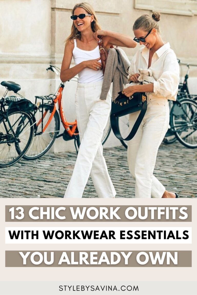 13 Chic Work Outfits With Workwear Essentials You Already Own