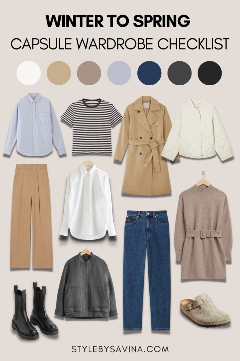 Winter to Spring Capsule Wardrobe 2024: How To Transition | Style by Savina